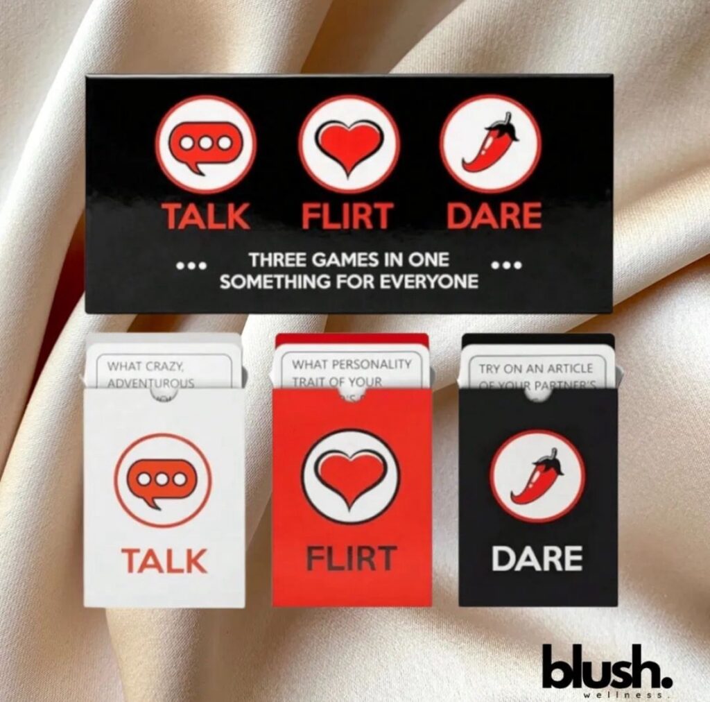 Couples Card Game- Talk, Flirt, Dare - Luxury Lingerie